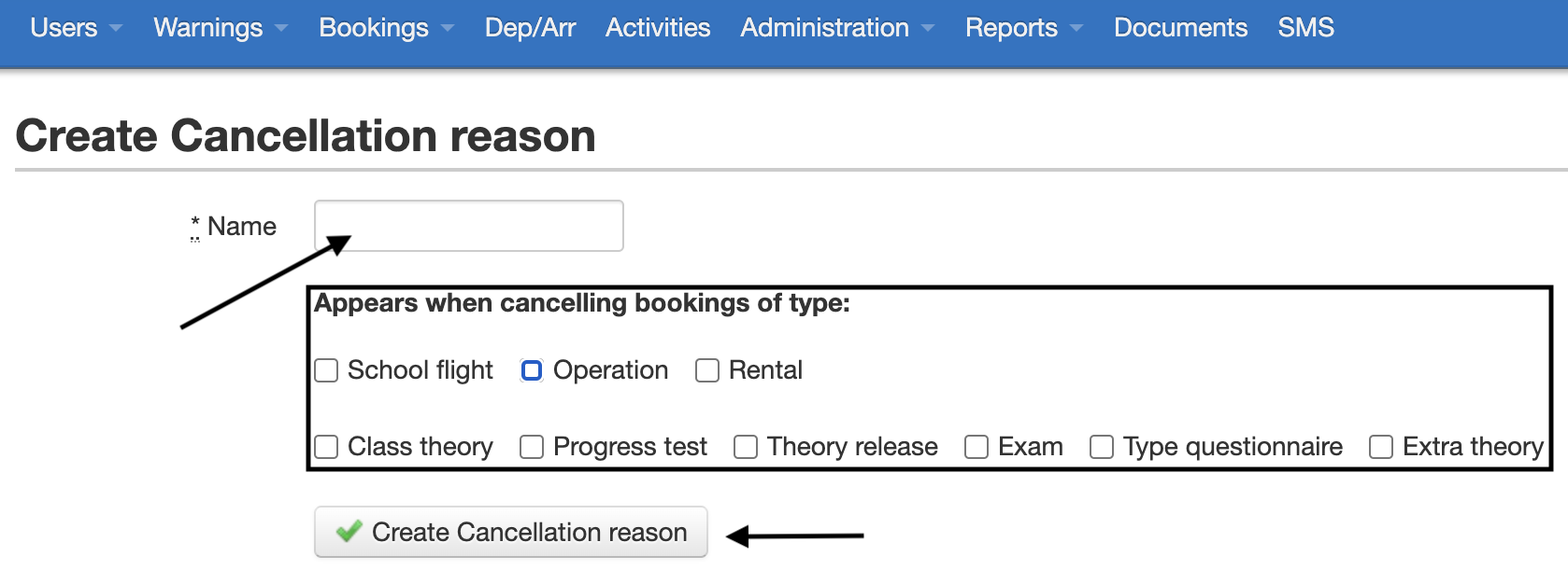 Get started with cancellation reasons