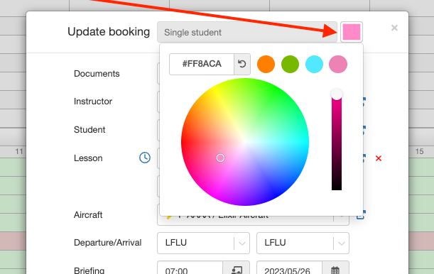 Software update 05/06/2023 - Customizable booking colors, improved ...